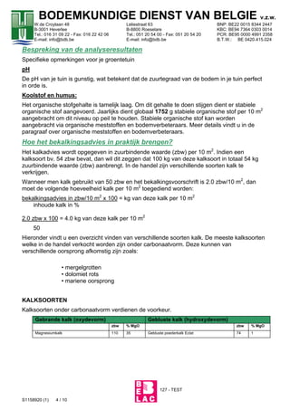 Staalname en bemestingsadvies | PDF