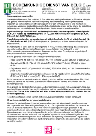 Staalname en bemestingsadvies | PDF