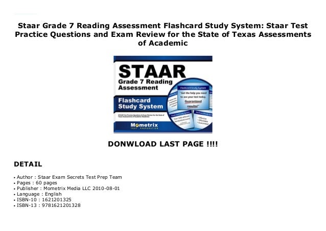 Staar Grade 7 Reading Assessment Flashcard Study System Staar Test P staar-grade-7-reading-assessment-flashcard-study-system-staar-test-p