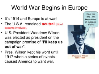 Staar 06 america in world war i1 | PPT | Death, Injury, or Military ...