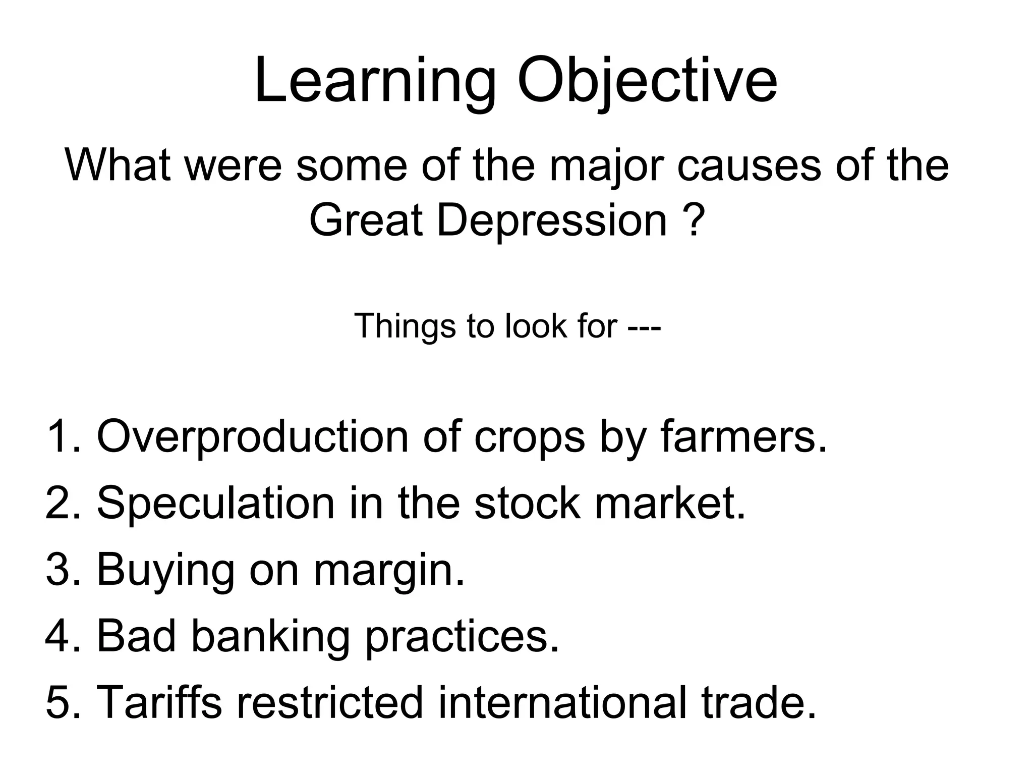Staar 08 the great depression and the new deal1 | PPT