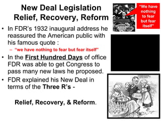 Staar 08 the great depression and the new deal1 | PPT
