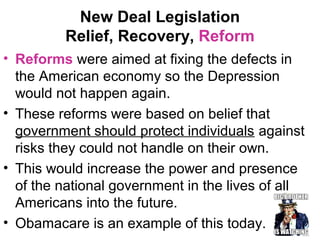 Staar 08 the great depression and the new deal1 | PPT