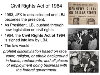 Staar 12 civil rights years1 | PPT | Law
