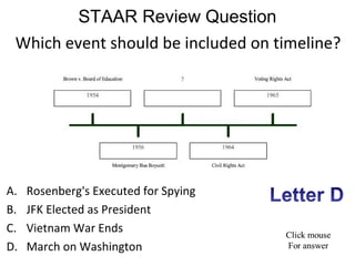 Staar 12 civil rights years1 | PPT