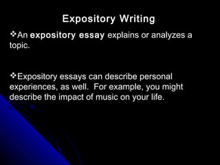 Expository Writing | PPT