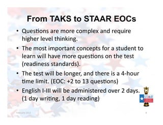 STAAR High School Presentation | PDF | Standardized Testing ...