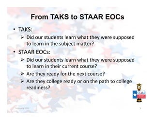 STAAR High School Presentation | PDF | Standardized Testing ...