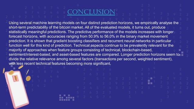 Bitcoin price prediction using various machine learning techniques | PPTX