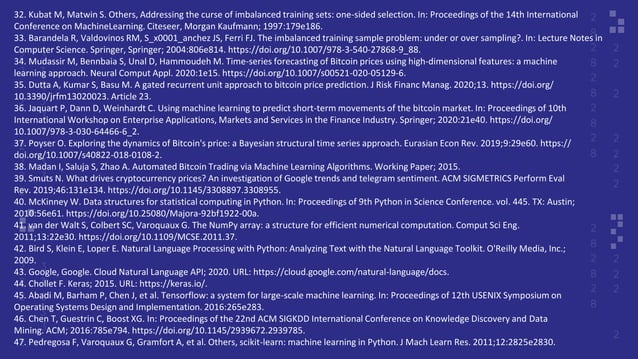 Bitcoin price prediction using various machine learning techniques | PPTX