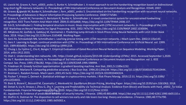Bitcoin price prediction using various machine learning techniques | PPTX
