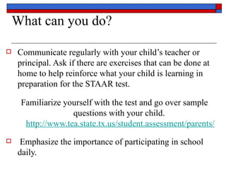 STAAR Parent Information | PPT