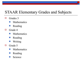 STAAR Parent Information | PPT