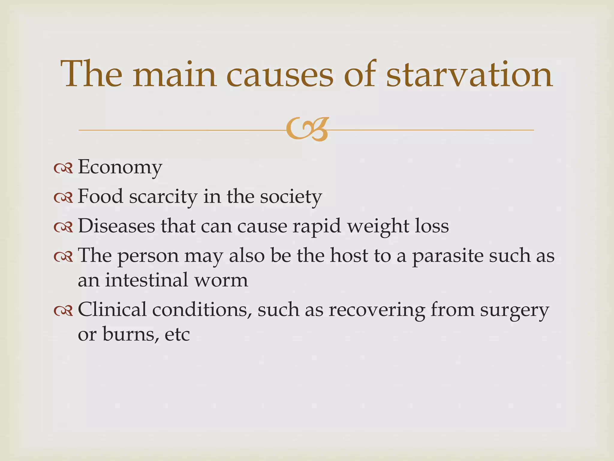 Starvation . | PPTX
