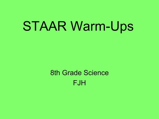 Staar warm ups 1 | PPT