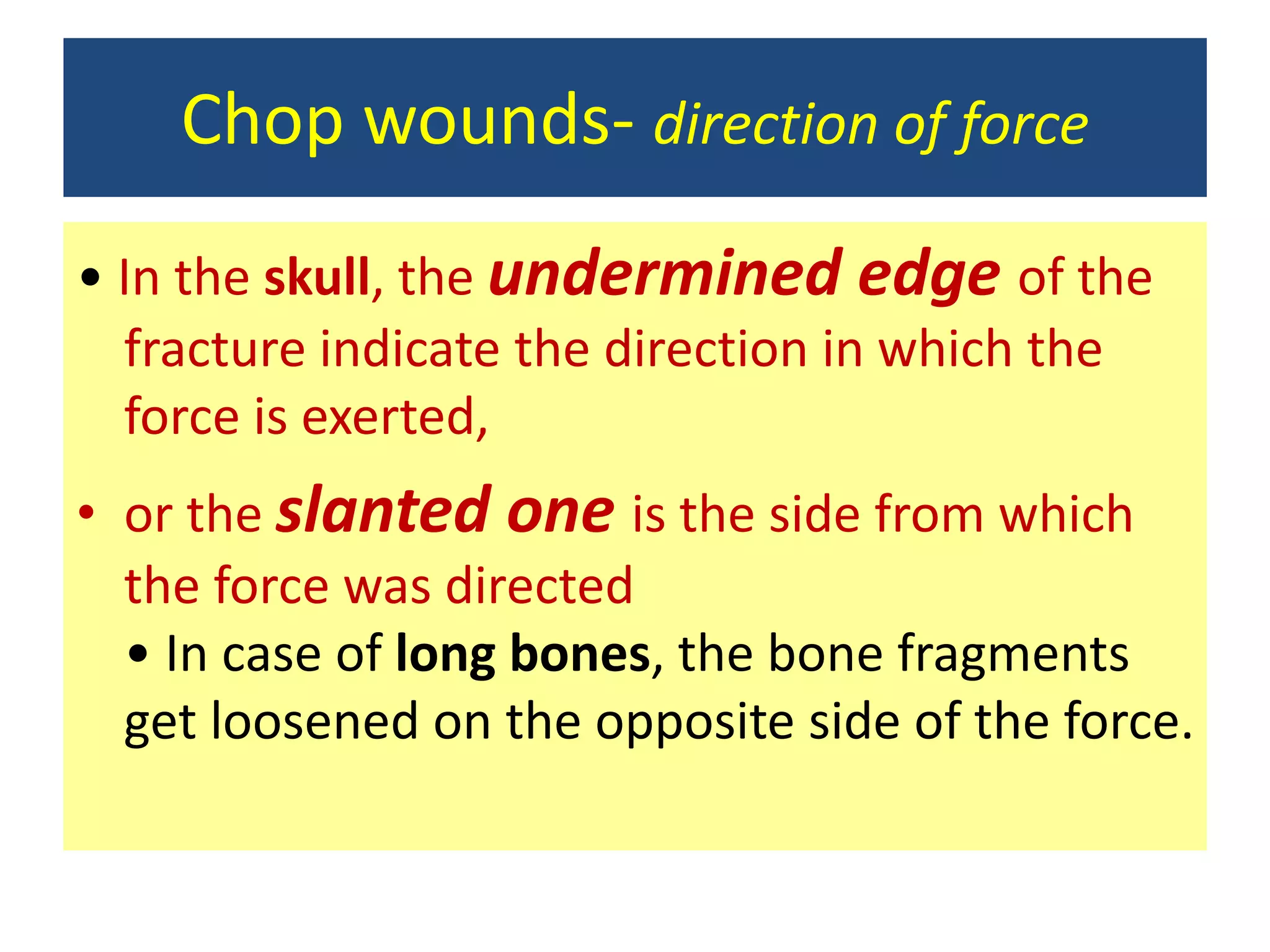 Stab and chop wounds mb singh 2020 | PPTX