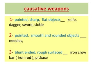 Stab and chop wounds mb singh 2020 | PPTX