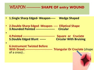 Stab and chop wounds mb singh 2020 | PPTX