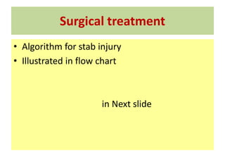 Stab and chop wounds mb singh 2020 | PPTX