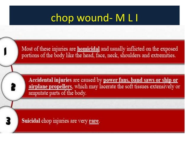 Stab and chop wounds mb singh 2020 | PPTX | First Aid | Injuries