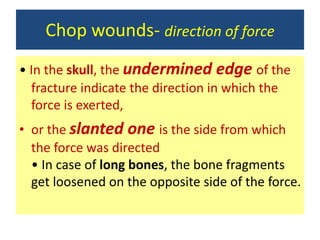 Stab and chop wounds mb singh 2020 | PPTX