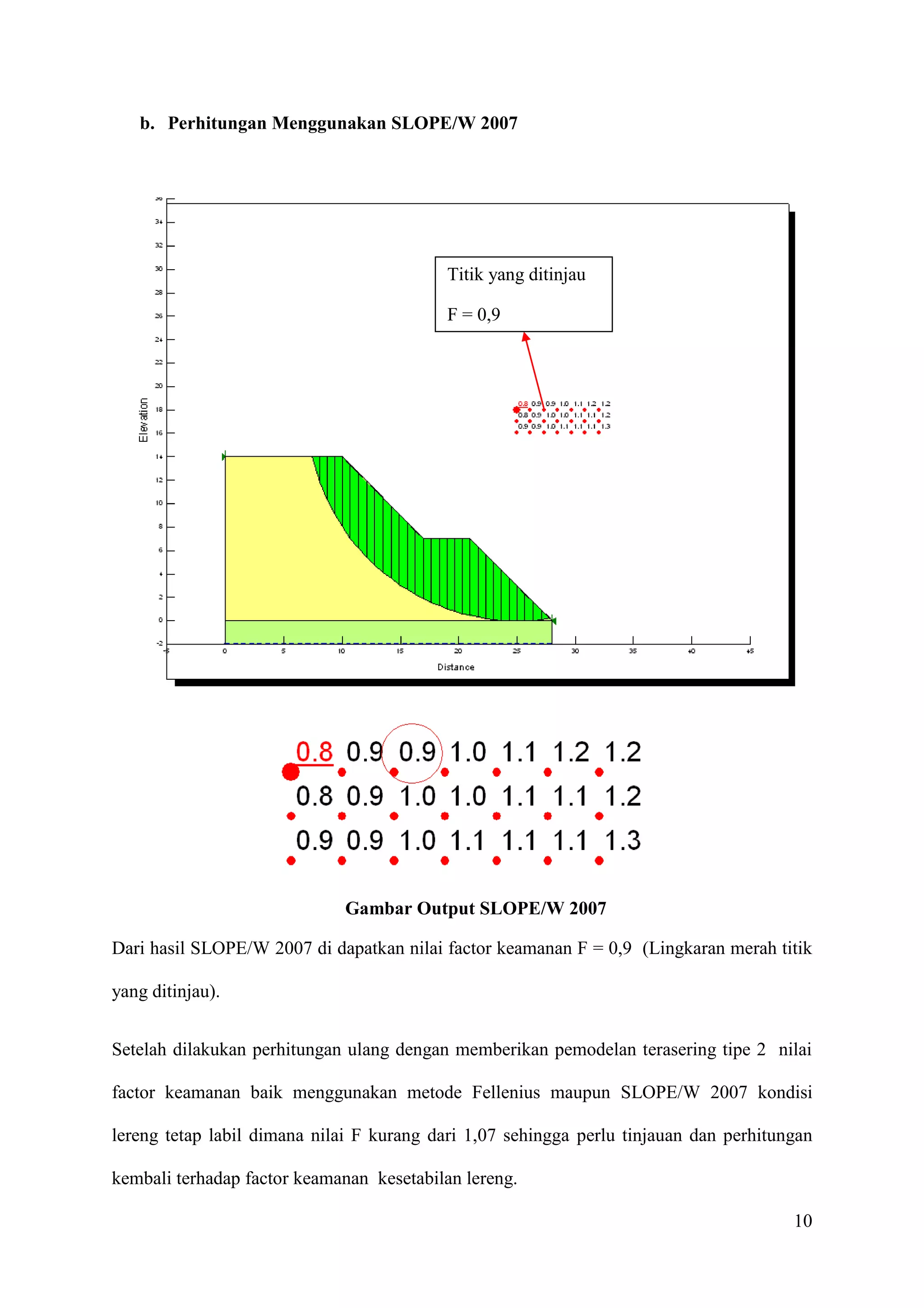 Stabilitas lereng-menggunakan-metode-fellenius-dan-slope-w-2007 | PDF