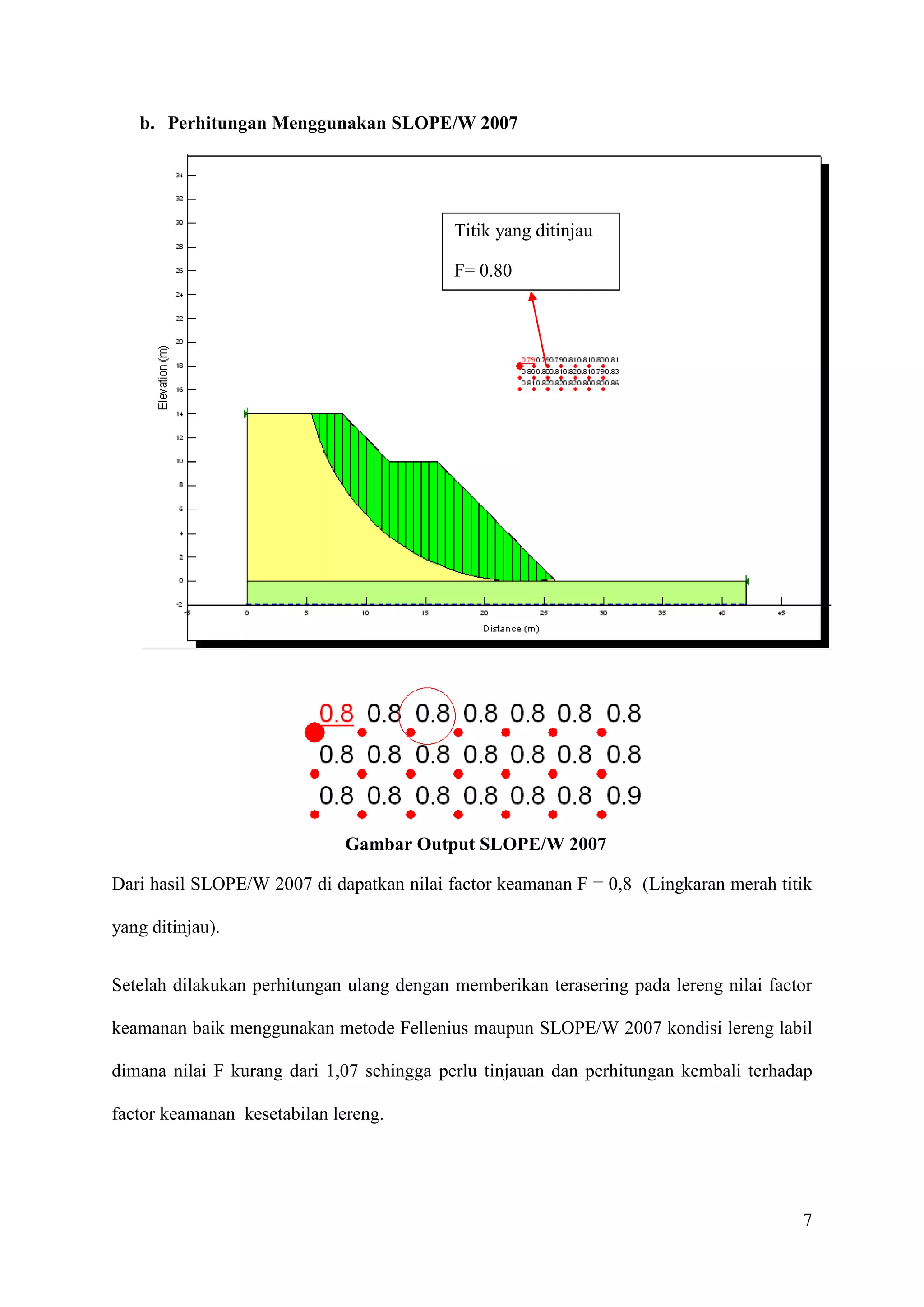 Stabilitas lereng-menggunakan-metode-fellenius-dan-slope-w-2007 | PDF