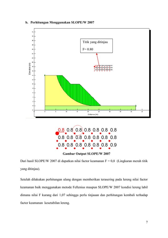 Stabilitas lereng-menggunakan-metode-fellenius-dan-slope-w-2007 | PDF