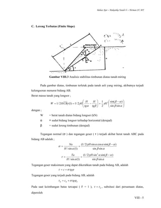 Stabilitas lereng | PDF