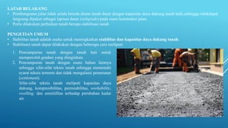 Stabilitas tanah dengan kapur (lime in soil stabilization) stjr 2018 ...