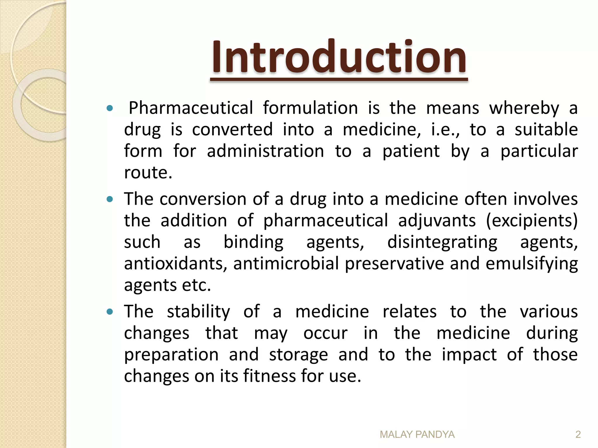 Stability of Pharmaceuticals | PPTX