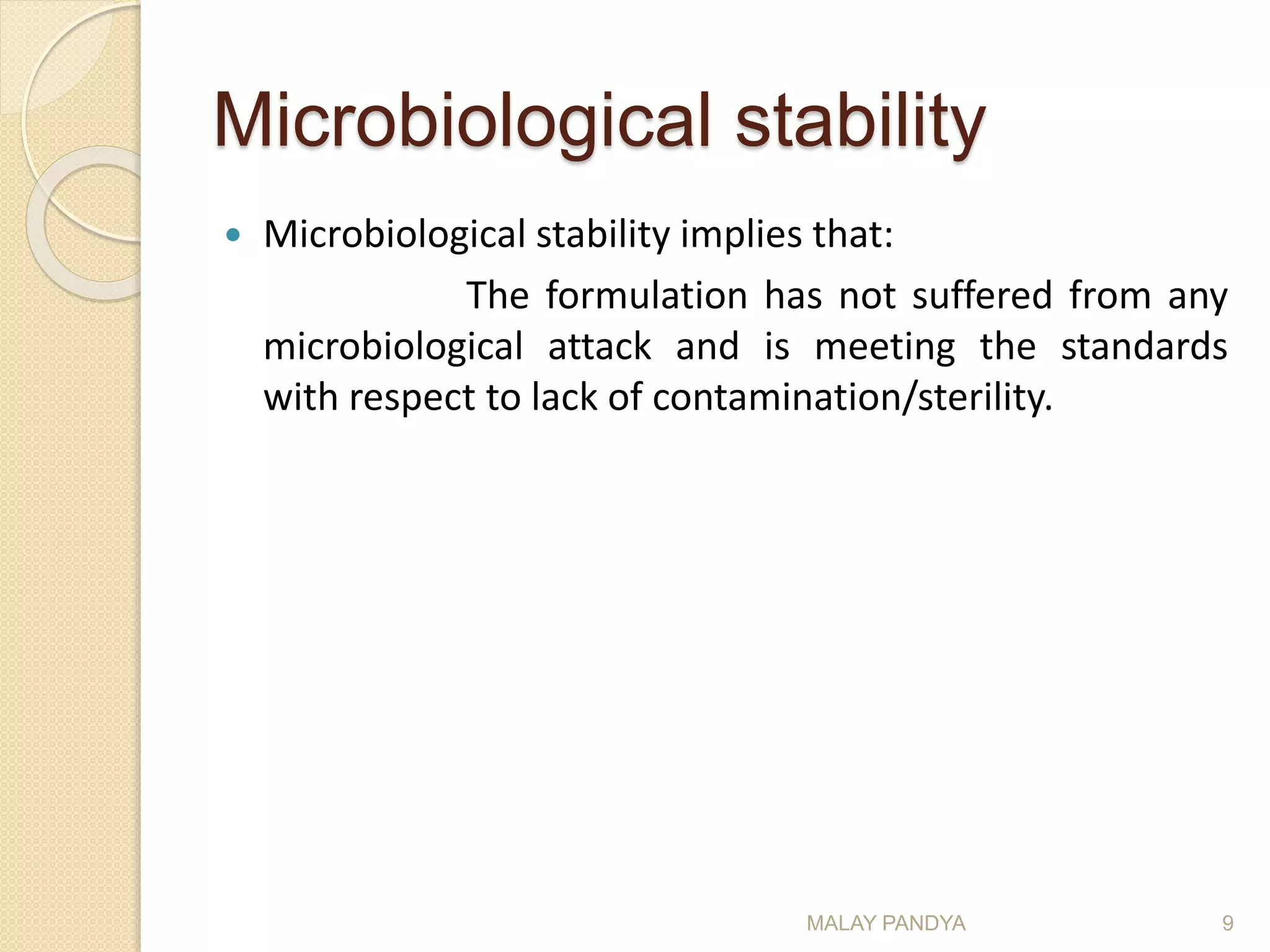 Stability of Pharmaceuticals | PPTX
