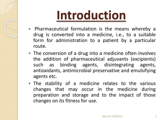 Stability of Pharmaceuticals | PPTX
