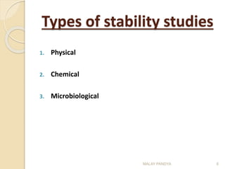Stability of Pharmaceuticals | PPTX