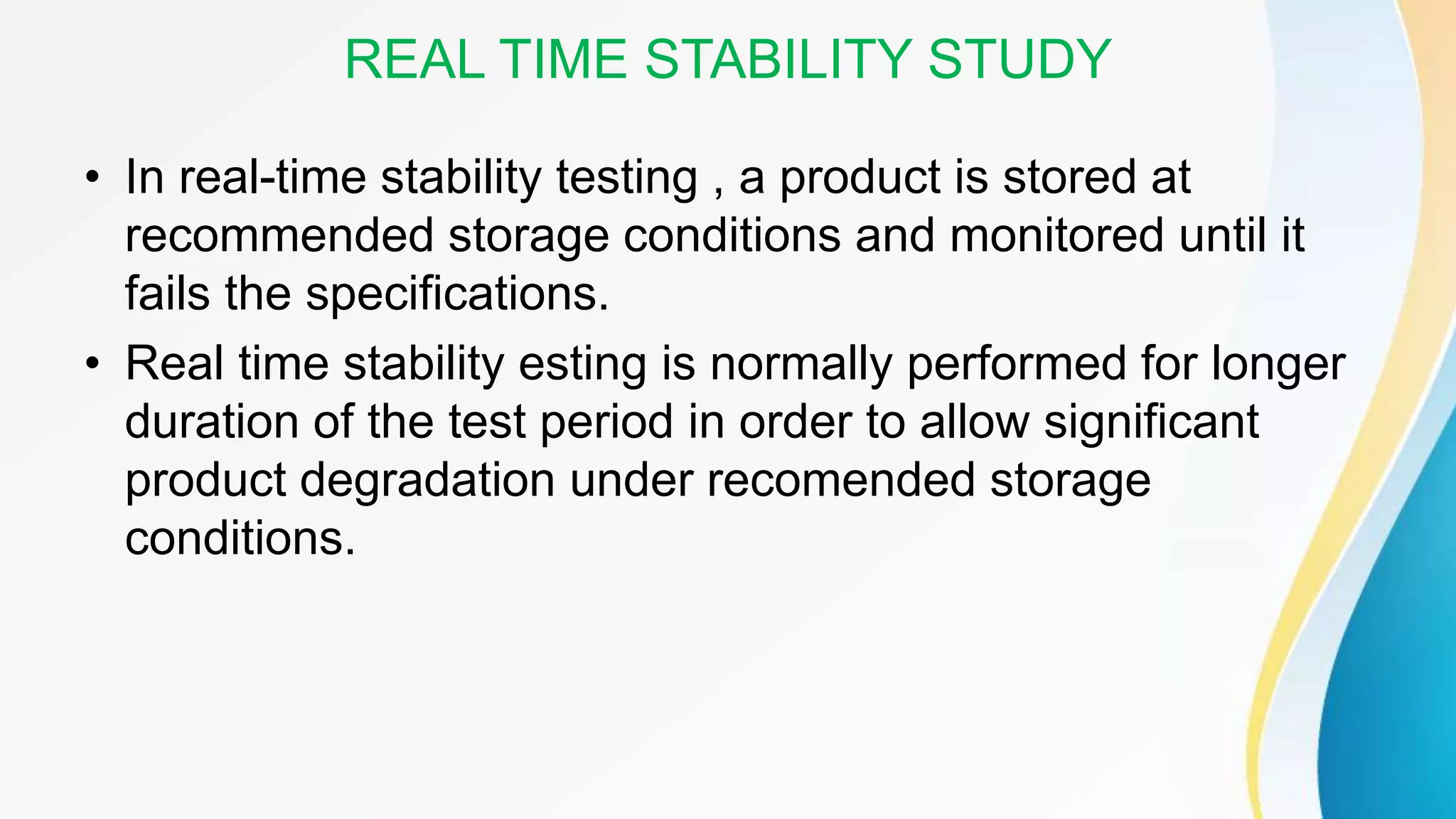 Product Stability Studies & Stability Testing | PPTX