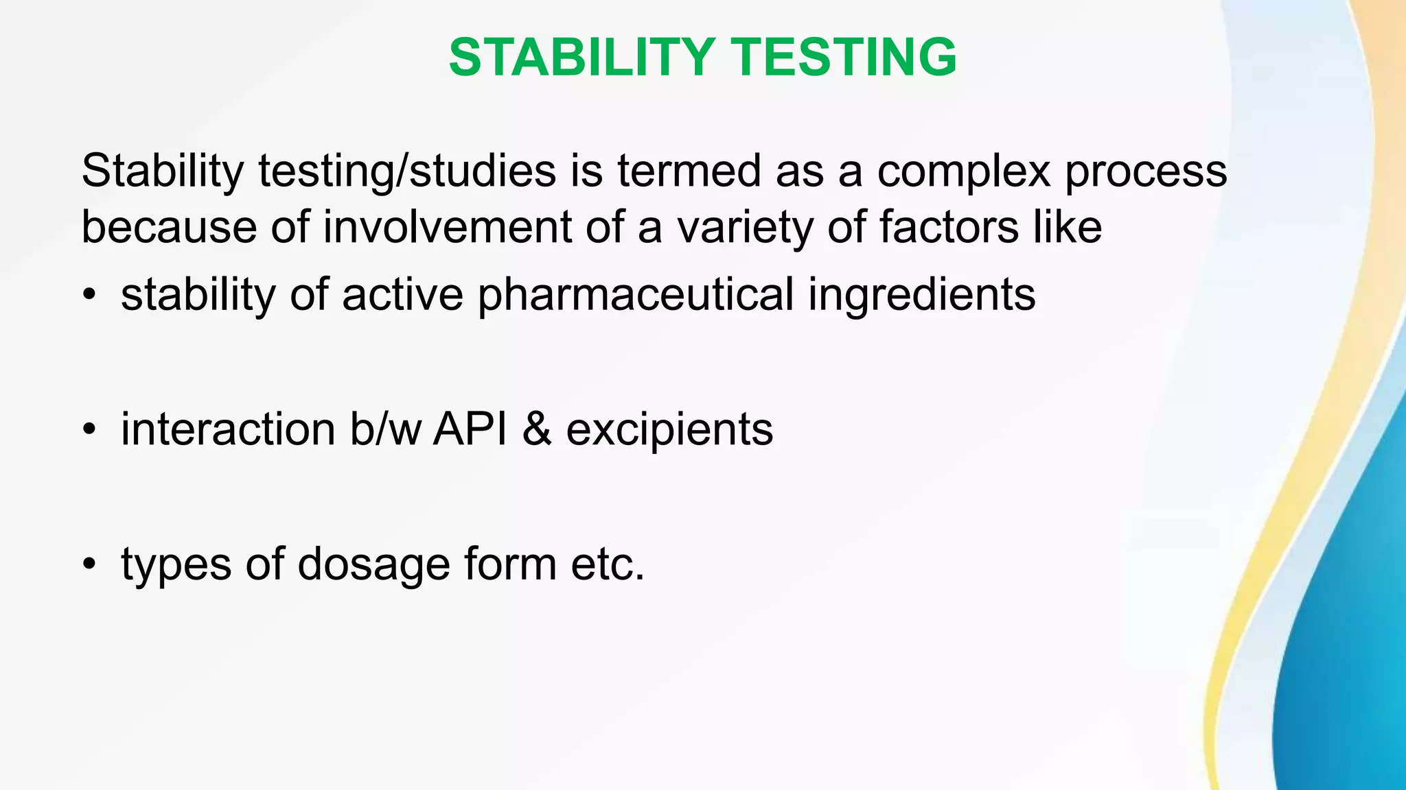 Product Stability Studies & Stability Testing | PPTX