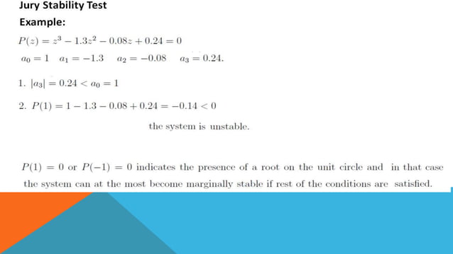 Stability Analysis of Discrete System