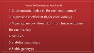 Stability analysis | PPTX | Genetics | Science