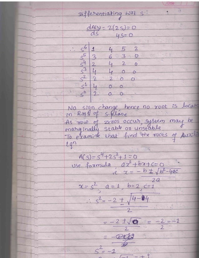 Stability analysis using Routh-Hurwitz Criterion | PDF