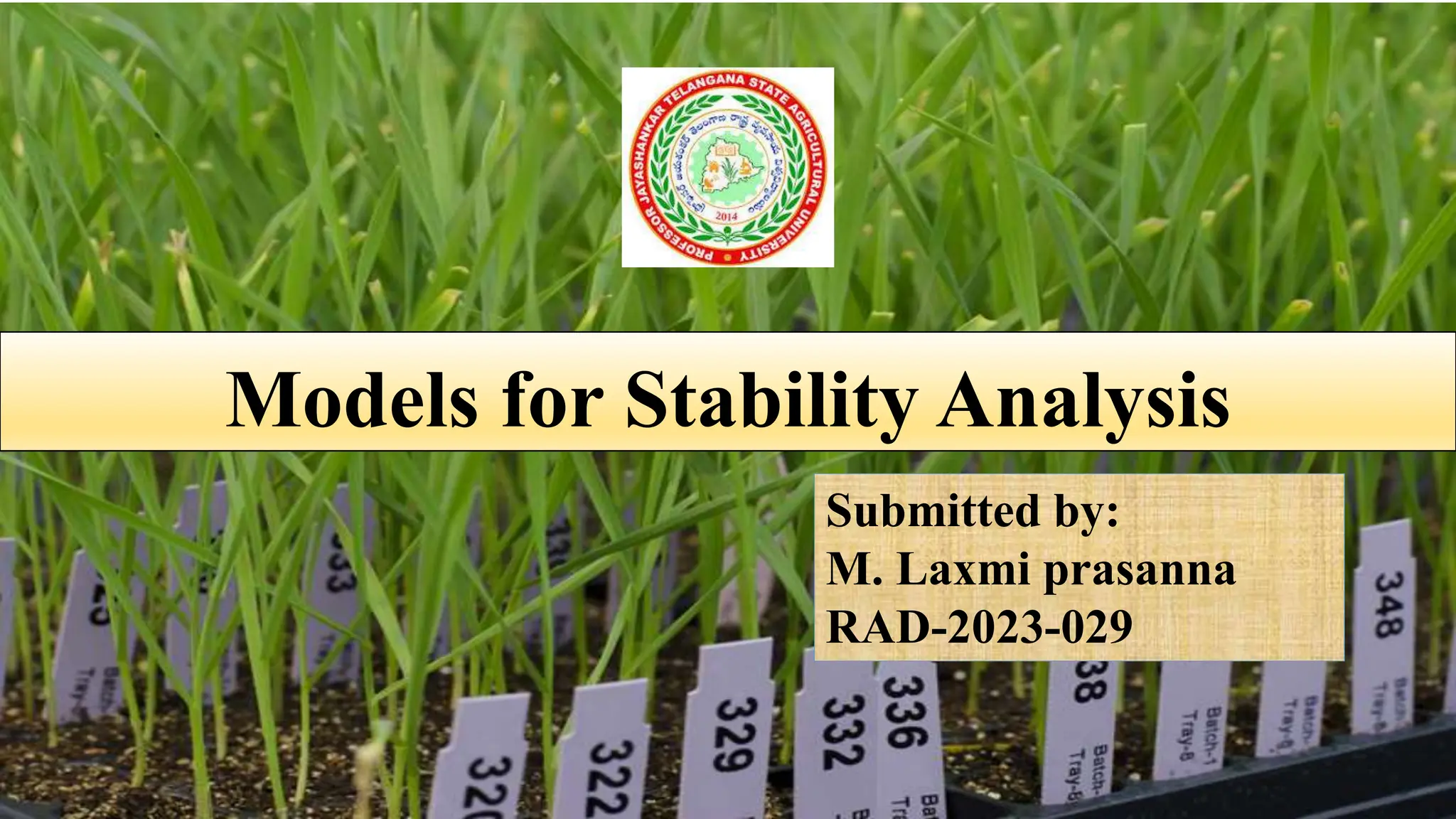 Models for Stability Analysis (AMMI andBiplots).pptx