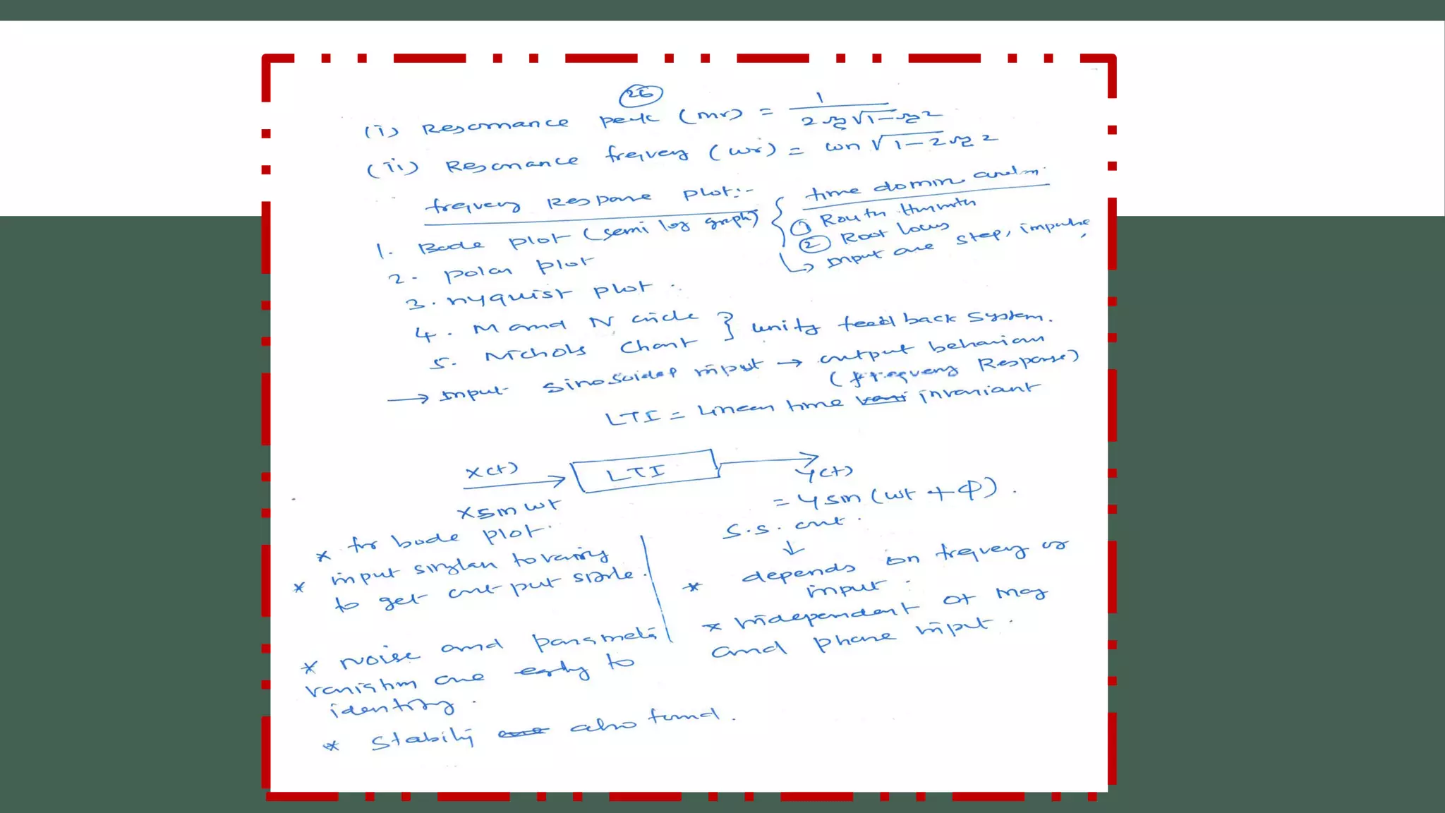 PROCESS INSTRUMENTATION DYNAMICS AND CONTROL (FREQUENCY RESPONSE SOLVED ...