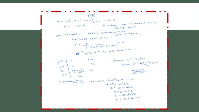 PROCESS INSTRUMENTATION DYNAMICS AND CONTROL (FREQUENCY RESPONSE SOLVED ...