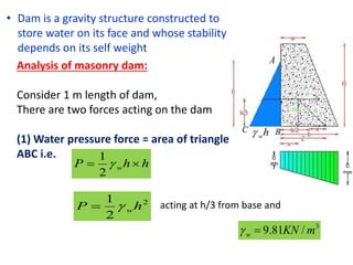 Stability analysis of dam | PPTX