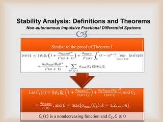 Stability analysis of impulsive fractional differential systems with ...