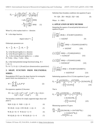 Stability analysis of orthotropic reinforce concrete shear wall | PDF