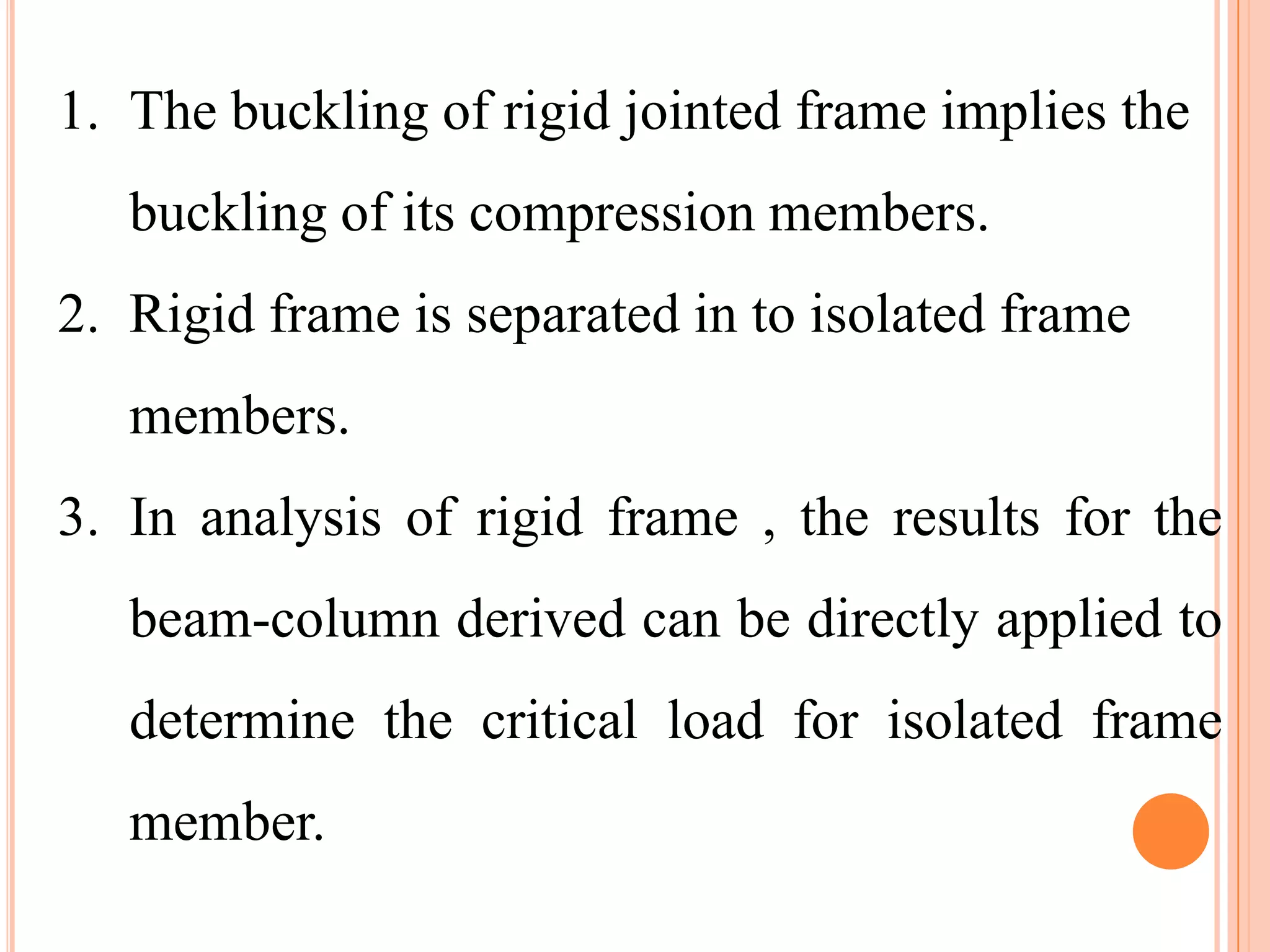 Stability Analysis Of Rigid Frames Pptx