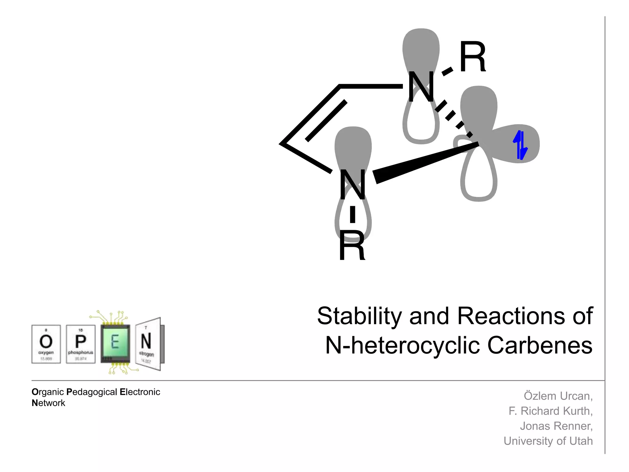 Stability and reactions of n heterocyclic carbenes | PPT