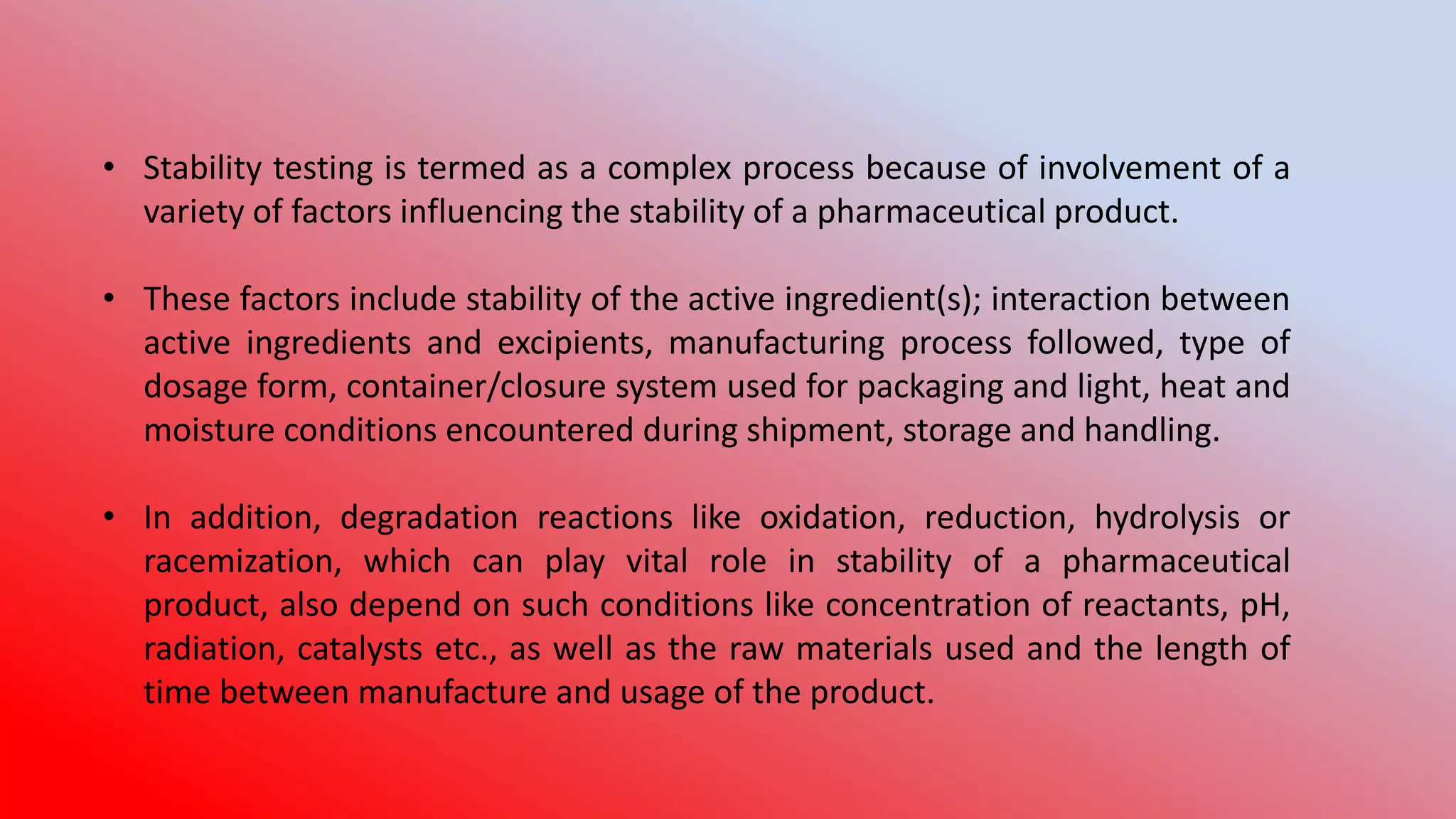 Stability and Shelf Life | PPTX