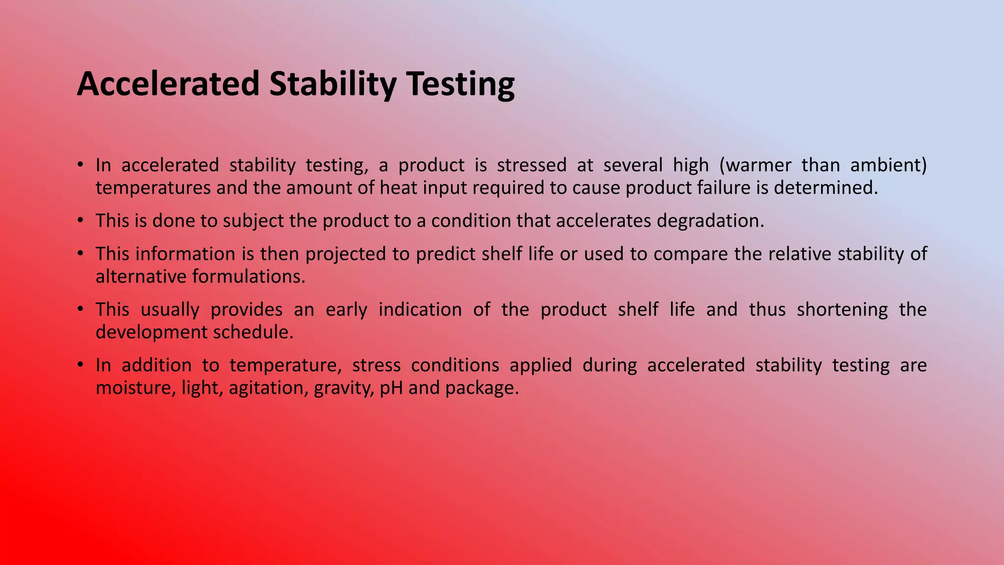 Stability and Shelf Life | PPTX