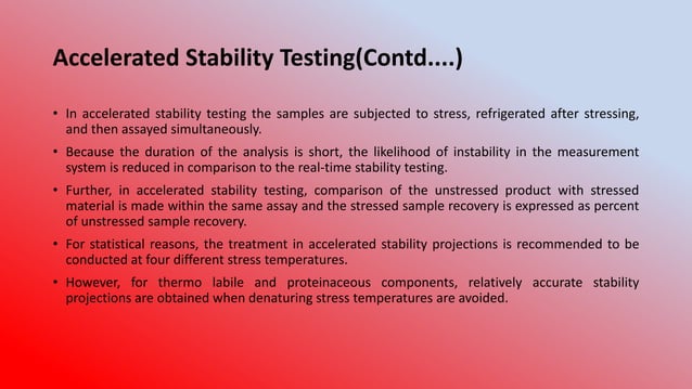 Stability and Shelf Life | PPTX